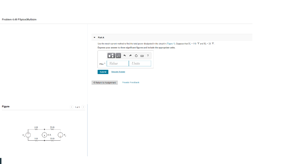 Solved Problem 4.49 PSpice Multisim Part A Use the | Chegg.com