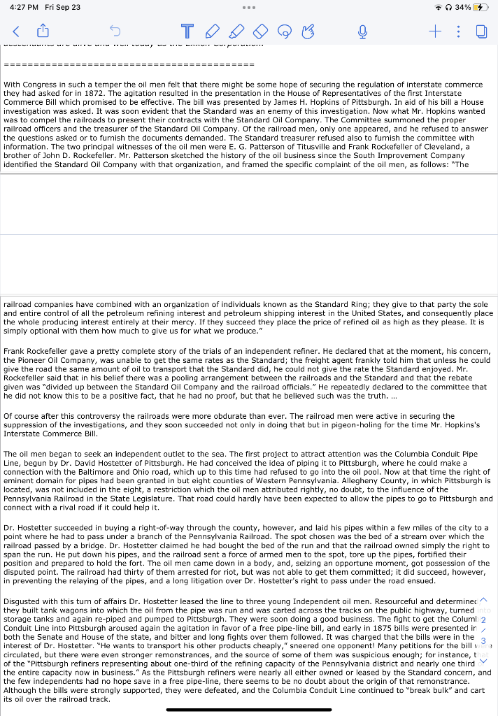 With Congress in such a temper the oil men felt that | Chegg.com