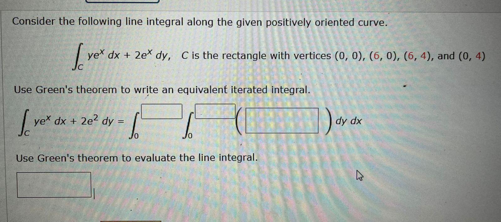 Solved Consider the following line integral along the given | Chegg.com
