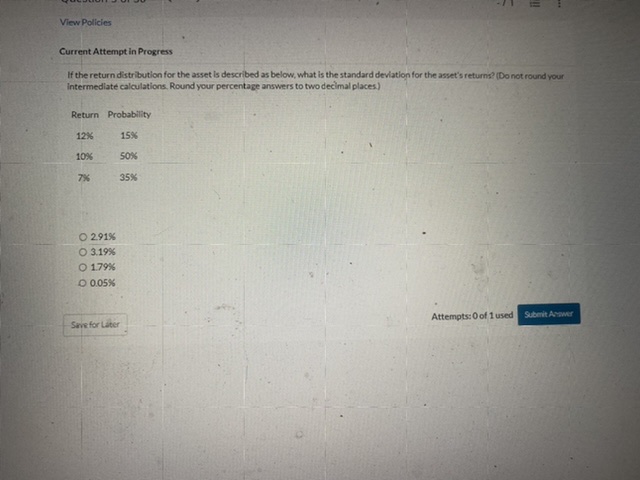 Solved Wiew Policies Current Attempt in Progress If the | Chegg.com