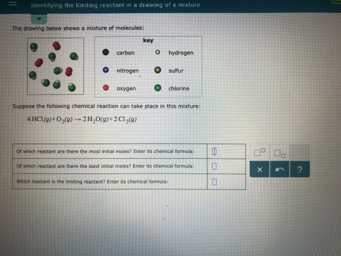 Solved Identifying the limiting reactant in a drawing of a | Chegg.com