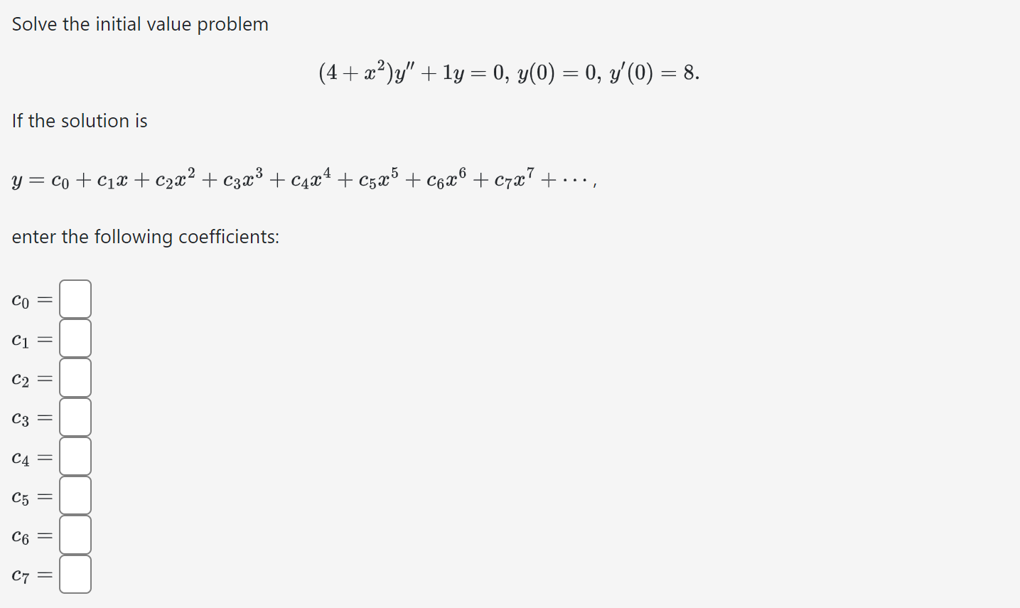 Solved Solve the initial value problem | Chegg.com