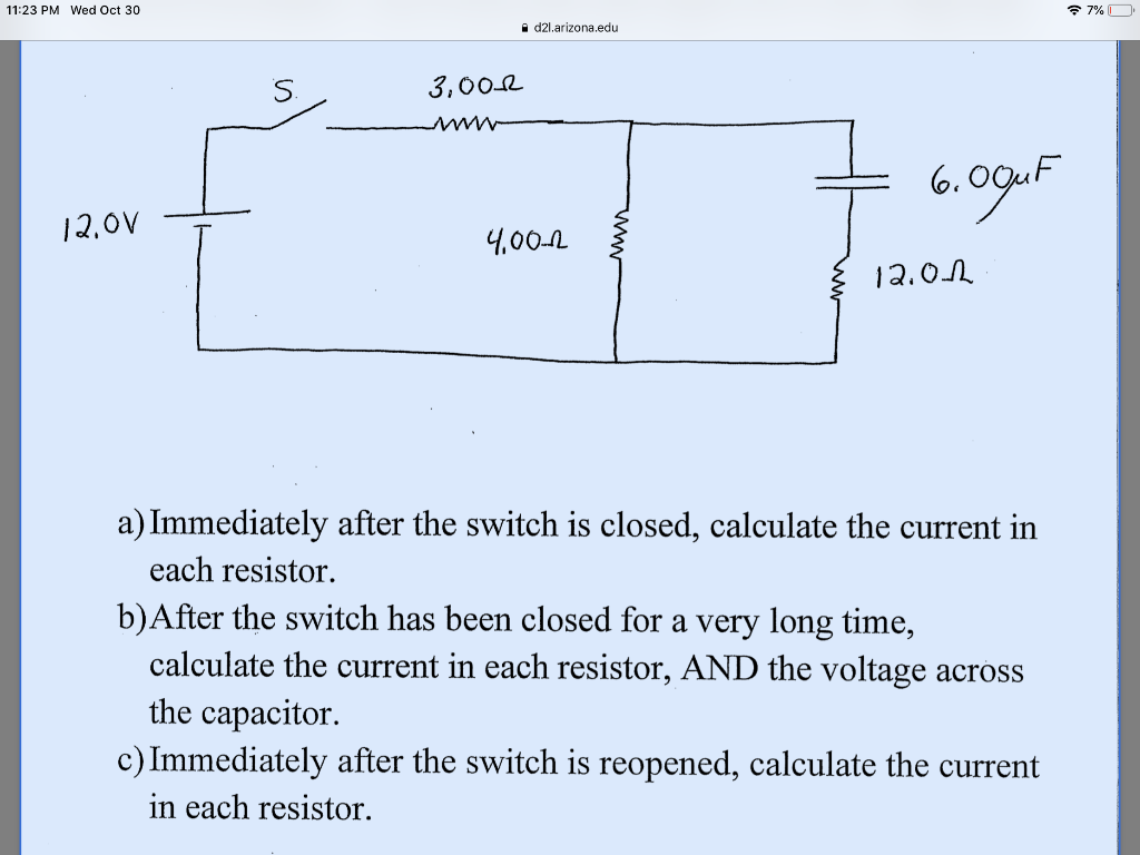 Solved 7% 11:23 PM Wed Oct 30 d2l.arizona.edu - 3,000 w E | Chegg.com