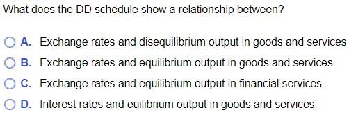 Solved What does the DD schedule show a relationship | Chegg.com