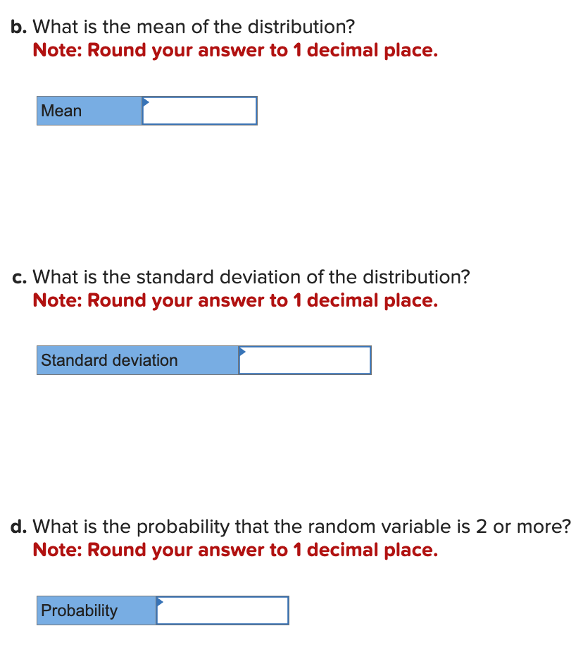 Solved Using the following discrete probability | Chegg.com