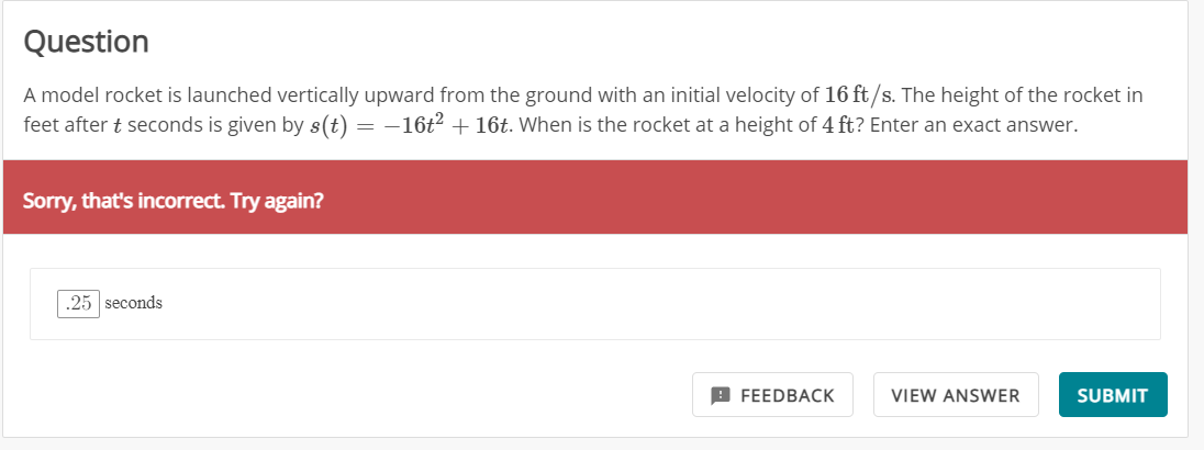 Solved Question A Model Rocket Is Launched Vertically Upward
