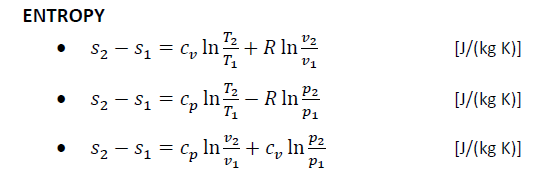 Solved explain the different formulea of entropy and when to | Chegg.com