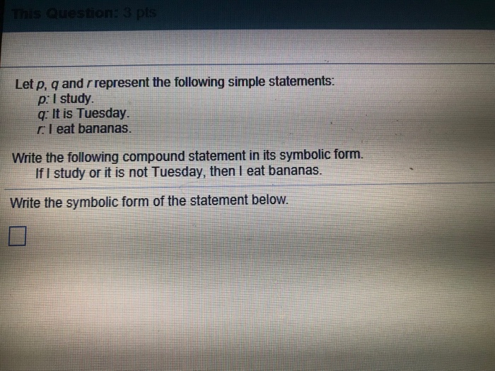 Solved Let p, q and rrepresent the following simple | Chegg.com