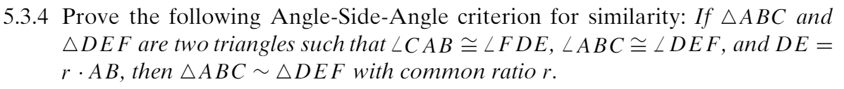 Solved 3.4 Prove the following Angle-Side-Angle criterion | Chegg.com