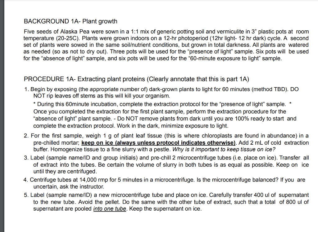 Solved 4A. What are the controls in this experiment? | Chegg.com