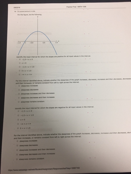 Solved 5/92018 Practice Fins. MATH 130 For the ngre, do the | Chegg.com