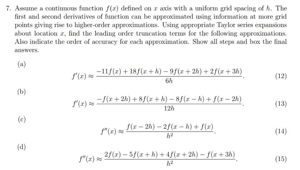 Solved 7. Assume a continuous function f(x) defined on r | Chegg.com