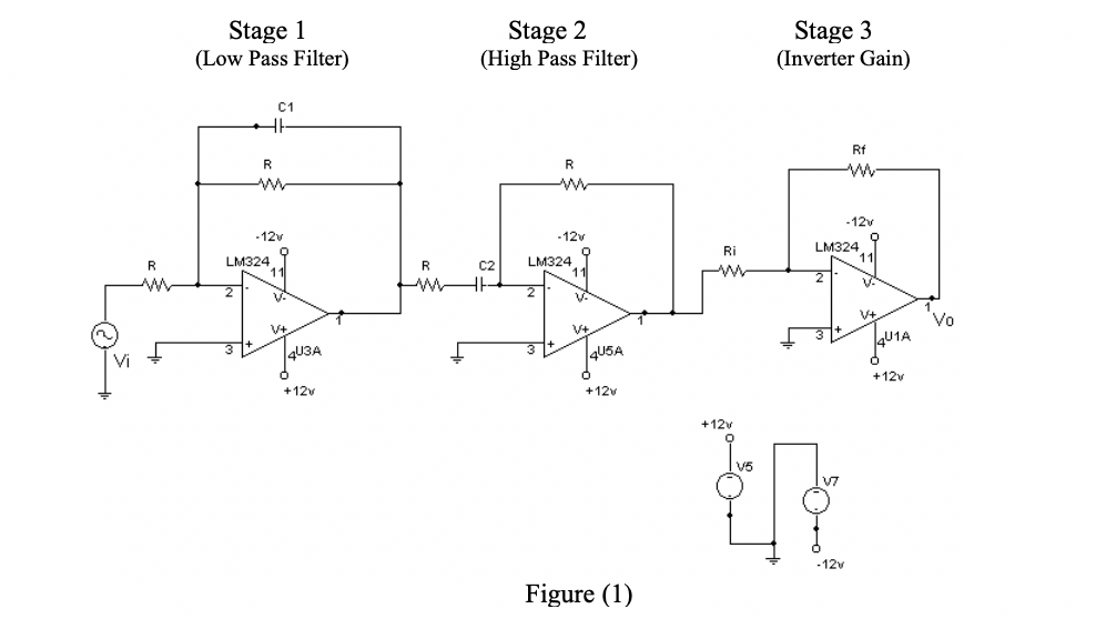 Assignment 2: a) Design a Bandpass filter in the from | Chegg.com