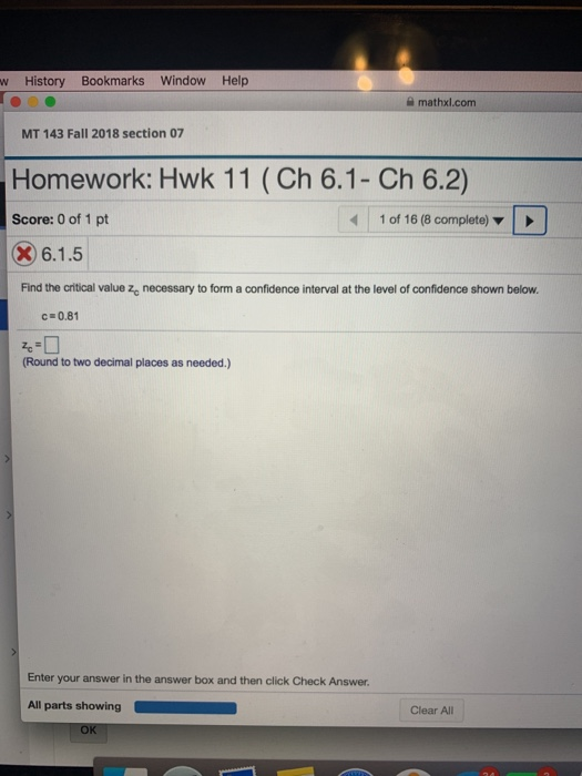 Solved w History Bookmarks Window Help mathxl.com MT 143 | Chegg.com