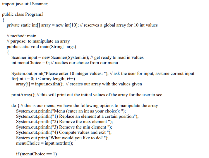 import java.util.Scanner; public class Program3 | Chegg.com