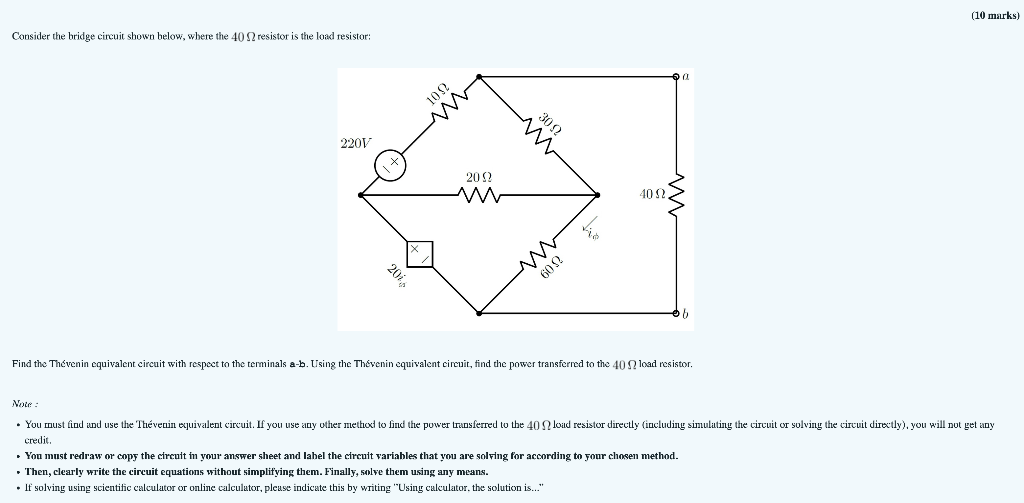 Solved (10 marks) Consider the bridge circuit shown below, | Chegg.com Solved (10 marks) Consider the bridge circuit shown below, | Chegg.com