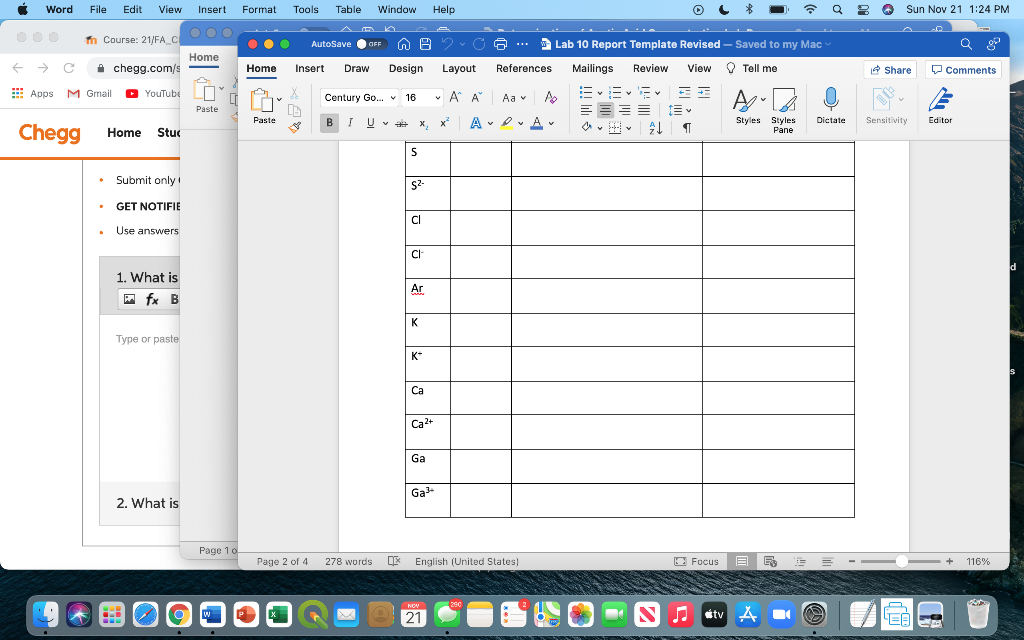 Solved Word File Edit View Insert Format Tools Table Window | Chegg.com