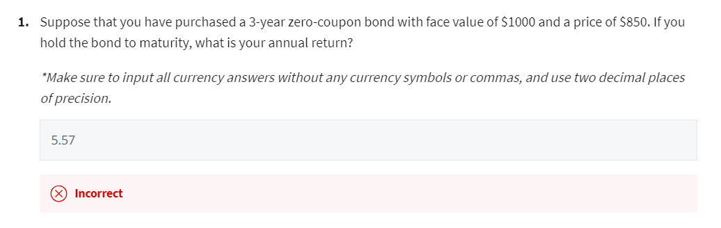 Suppose that you have purchased a 3-year zero-coupon | Chegg.com