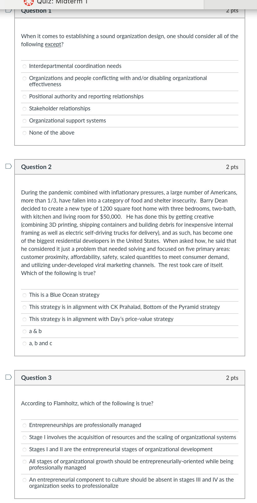 Solved When it comes to establishing a sound organization | Chegg.com