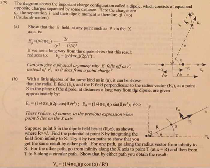 Solved for part a) in the equation for the E-field, “e” | Chegg.com