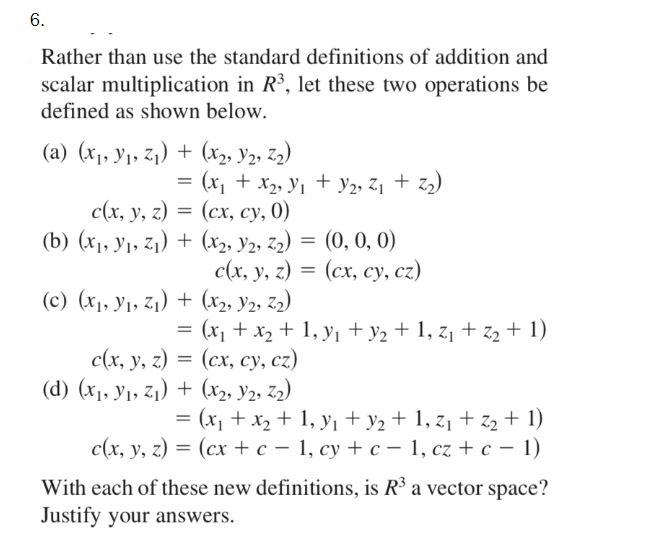 Solved Rather Than Use The Standard Definitions Of Addi 