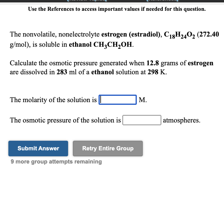 Solved Use the References to access important values if | Chegg.com