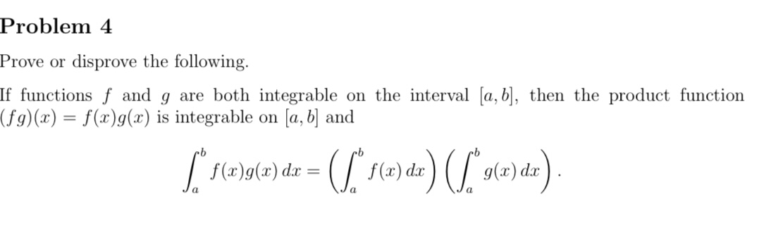 Solved Problem 4Prove or disprove the following.If functions | Chegg.com