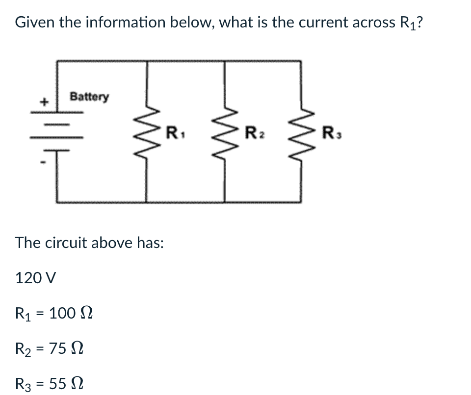 Solved Given the information below, what is the current | Chegg.com