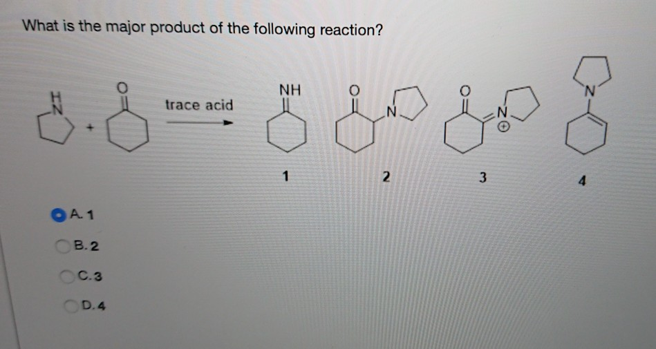 Solved What is the major product of the following reaction? | Chegg.com