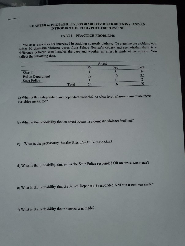 Solved CHAPTER 6: PROBABILITY, PROBABILITY DISTRIBUTIONS, | Chegg.com