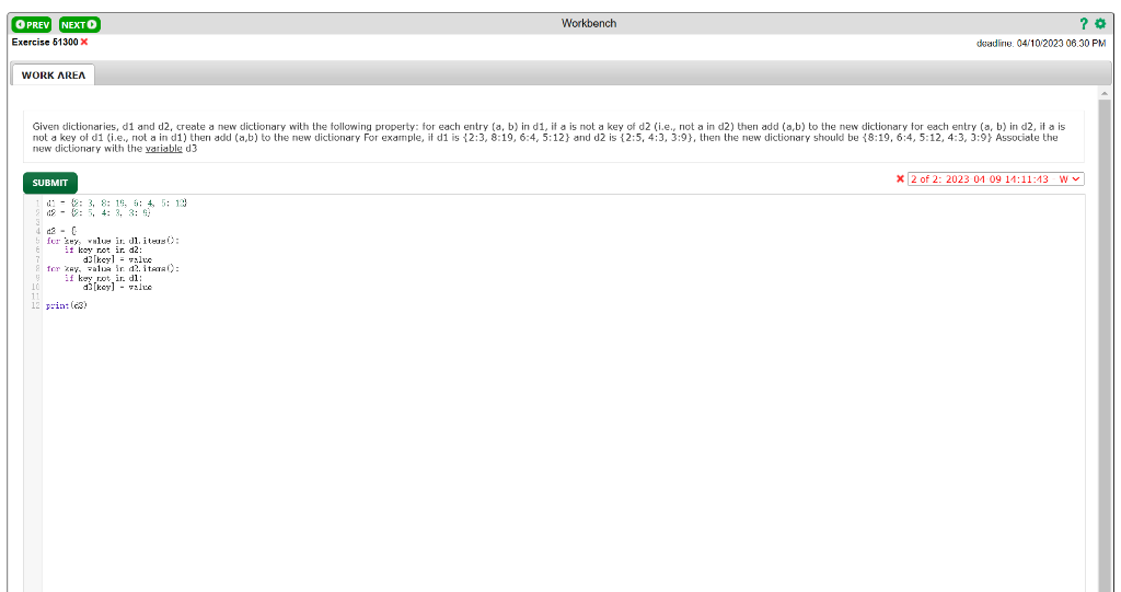 Solved turingscraft (9) PREV NEXT O Workbench Exercise | Chegg.com