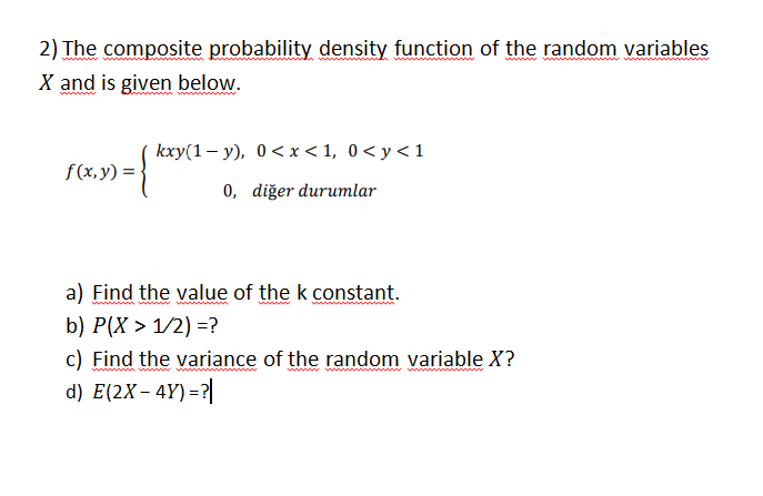 Solved 2) The composite probability density function of the | Chegg.com