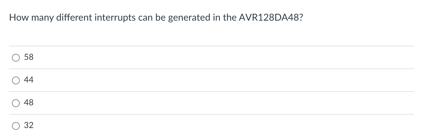 Solved How many different interrupts can be generated in the | Chegg.com
