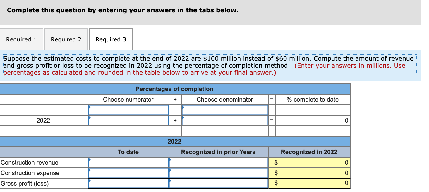 Solved Exercise 6-20 (Algo) Long-term contract; revenue | Chegg.com
