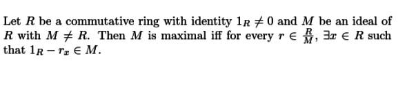 Solved Let R be a commutative ring with identity 1R #0 and M | Chegg.com