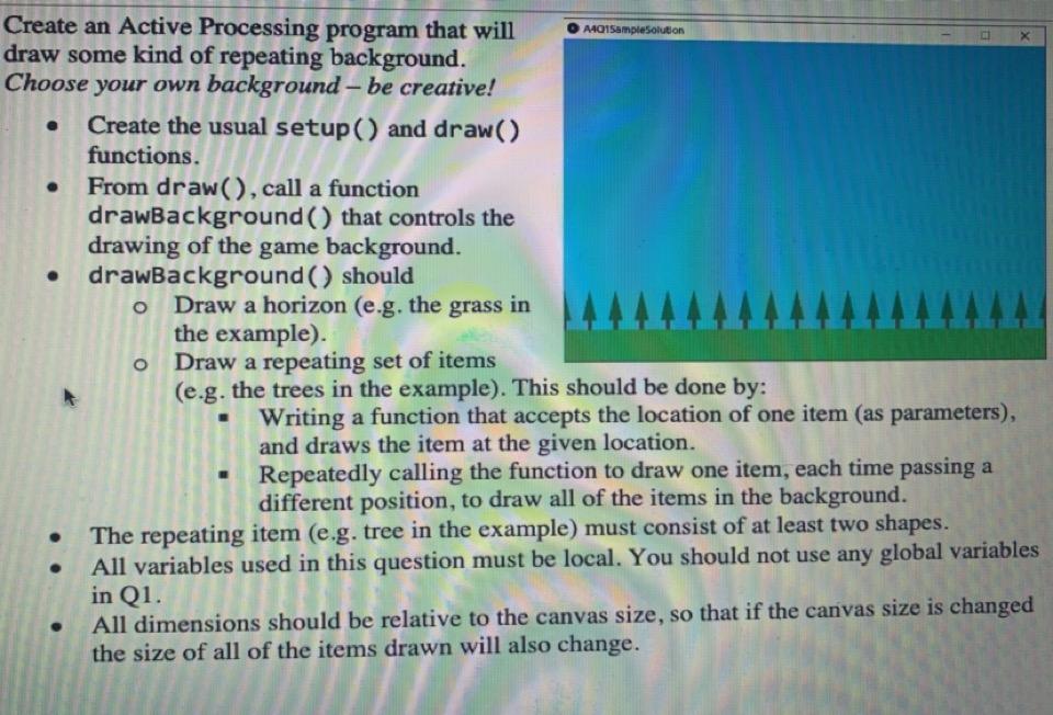 A401SampleSolution . Create an Active Processing | Chegg.com