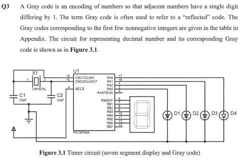 Solved Q3 A Gray code is an encoding of numbers so that | Chegg.com