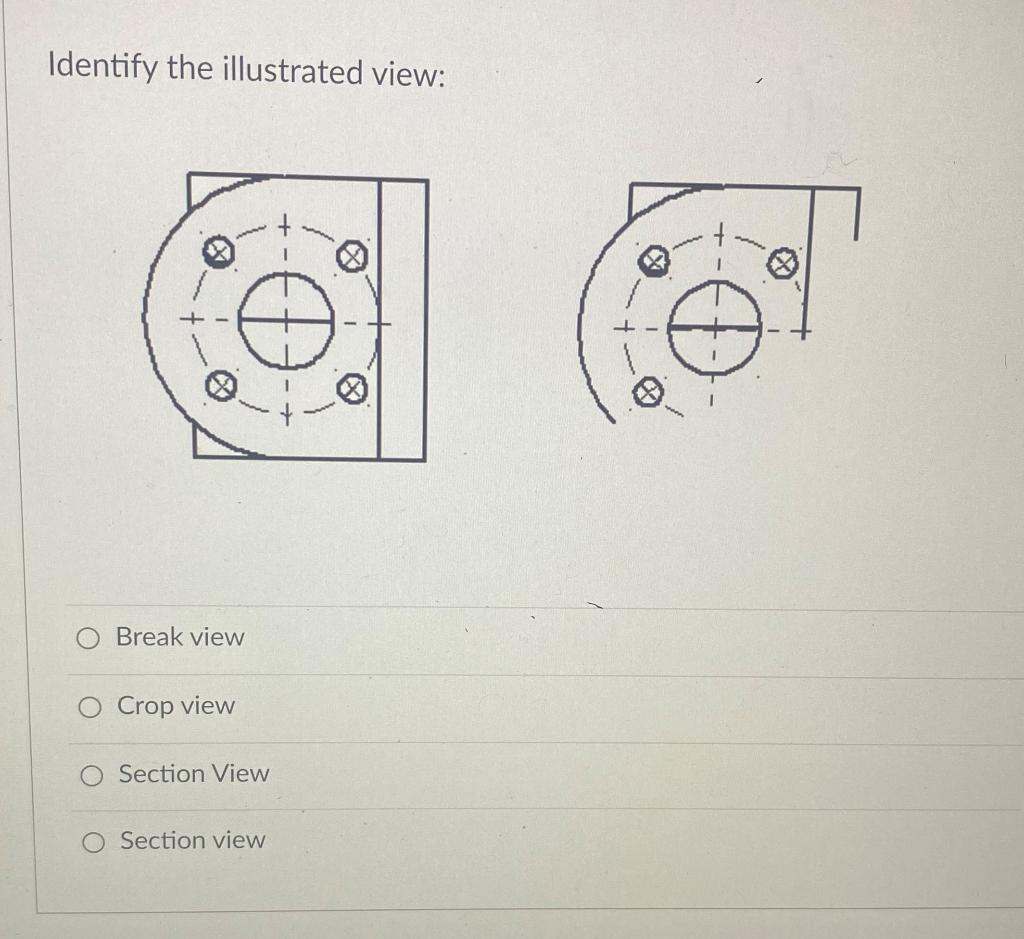 Solved Identify the illustrated view: Break view O Crop view | Chegg.com