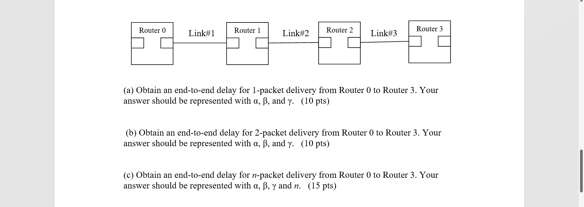 Solved The Link#1 between Router 0 and Router 1 has the | Chegg.com