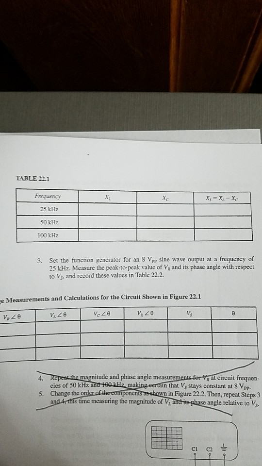 Solved I need to calculate XL, XC, and XS for the circuit at | Chegg.com