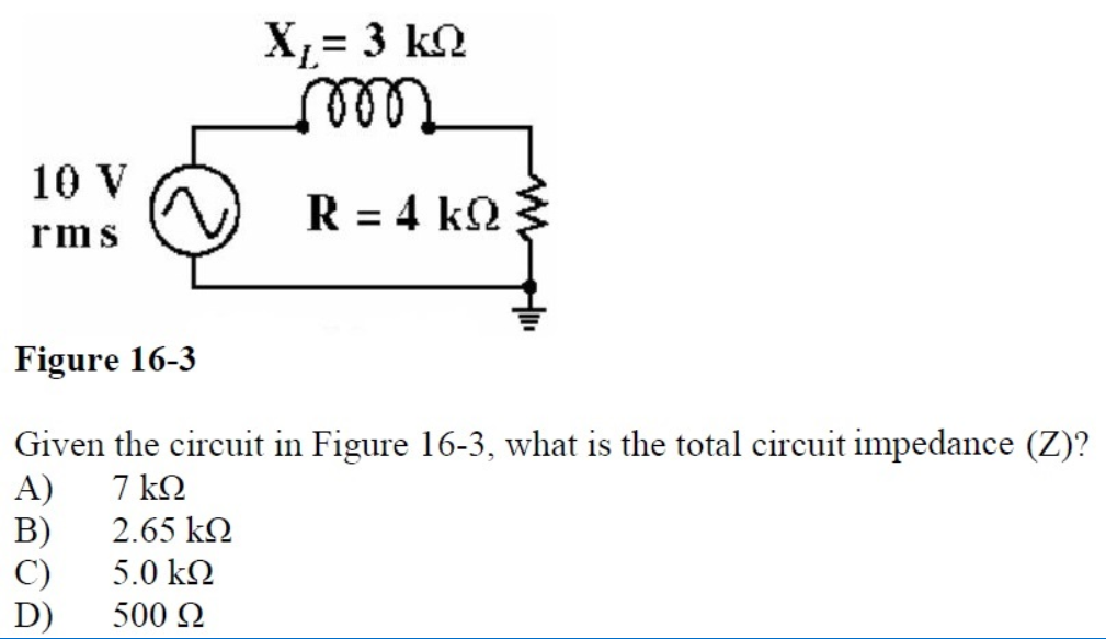Solved Given the circuit in Figure 16-3, what is the total | Chegg.com
