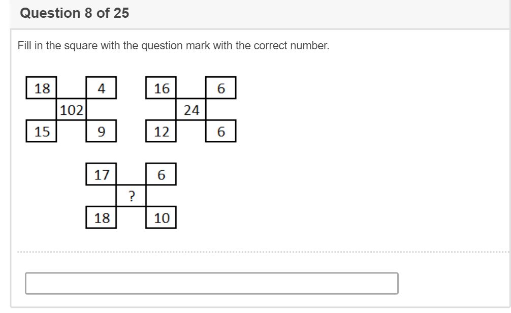 Solved Question 8 of 25 Fill in the square with the question | Chegg.com
