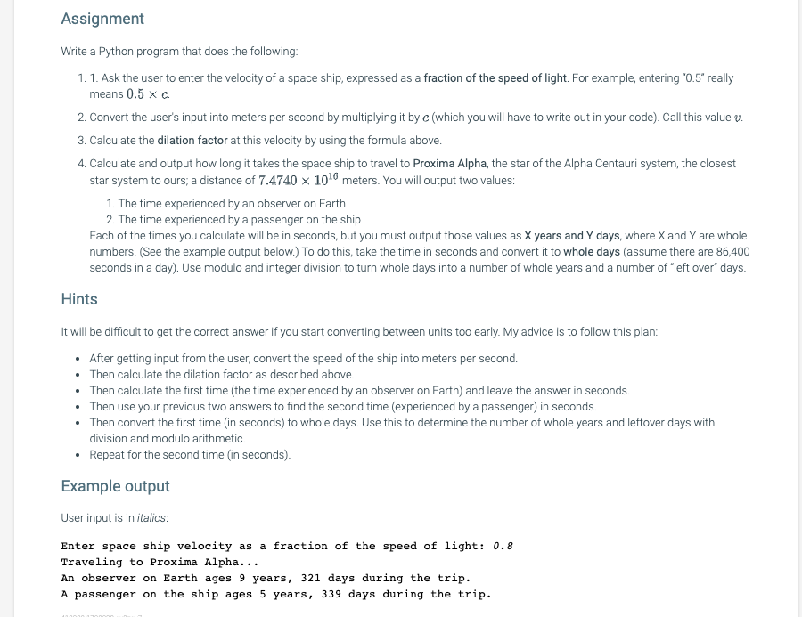 Solved If you were to travel on a space ship at high | Chegg.com