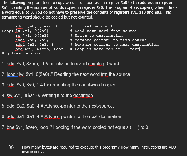 Solved The following program tries to copy words from | Chegg.com