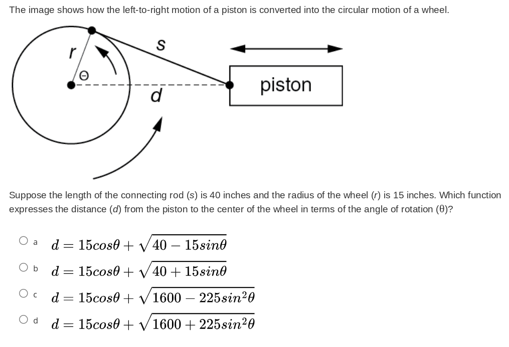 Solved The image shows how the left-to-right motion of a | Chegg.com