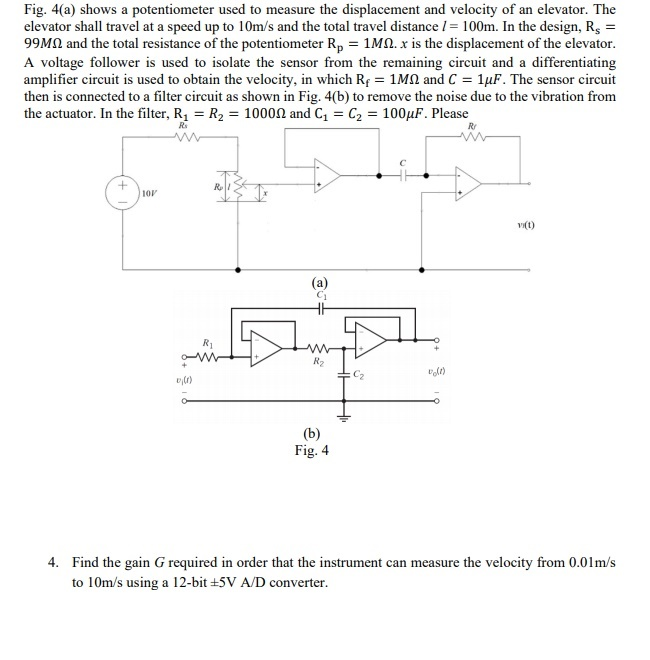 Solved Fig. 4(a) shows a potentiometer used to measure the | Chegg.com