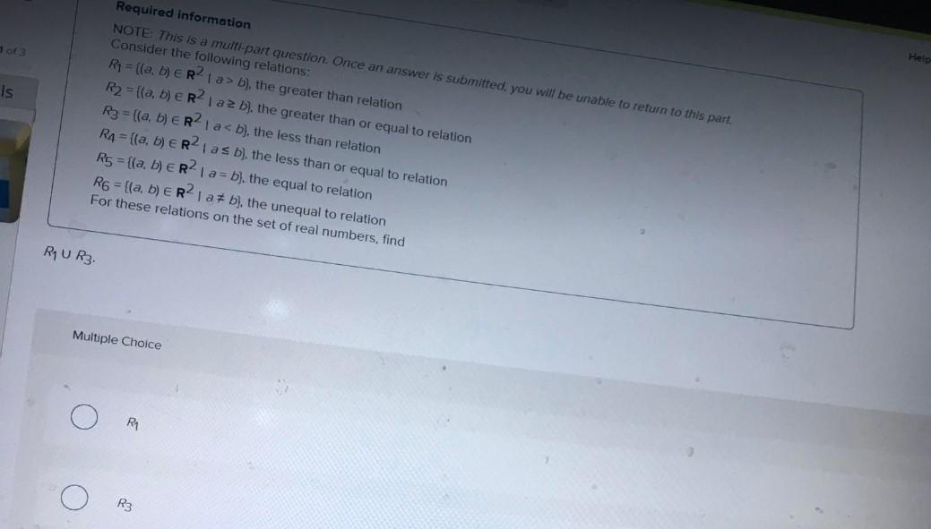 Solved d of 3 Is R₁U R3. Required information NOTE: This is | Chegg.com