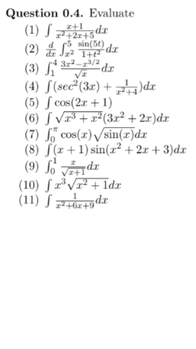 Solved Evaluate integral x + 1/x^2 = 2x + 5 dx d/dx | Chegg.com