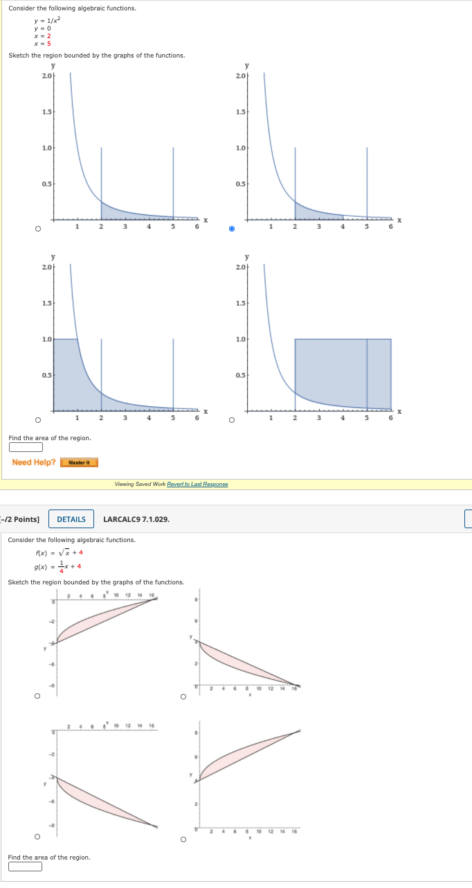 Solved Consider the following algebraic functions. y = 1/2 y | Chegg.com