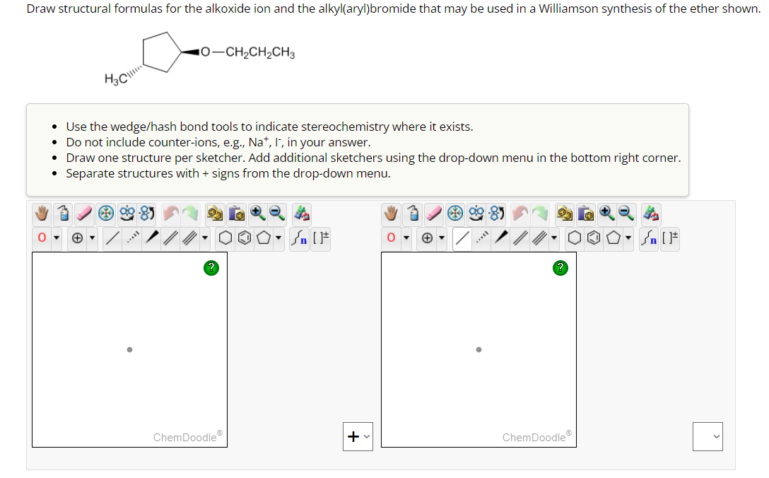Solved Draw structural formulas for the alkoxide ion and the | Chegg.com